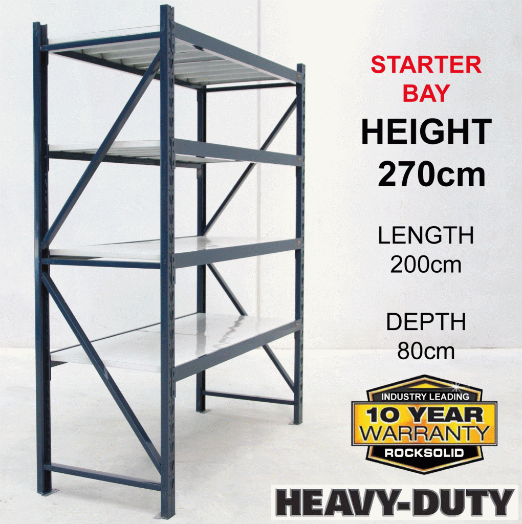 Shelving HEAVY DUTY - 2.7m HIGH Archives - Rock Solid Shelving